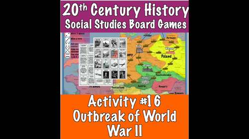 World War 2 - Outbreak of War (activities, comprehension sheets, maps ...