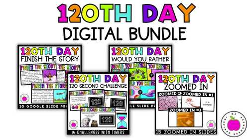 120th Day of School Digital Activities and Games Bundle | TPT