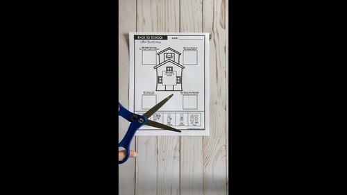 Back To School No Prep WH Question Worksheets by Talking Mama Bears