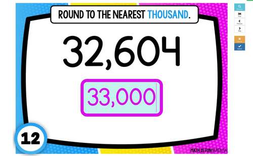 4th Grade Rounding to Any Place Boom™ Cards | Distance Learning | 4NBTA3