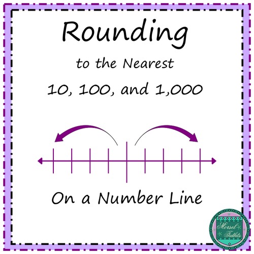 Rounding to the Nearest 10, 100, and 1,000 + Worksheet by Morsel Tidbits