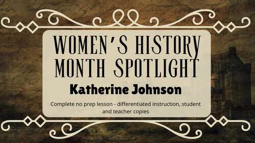 Women’s History STEM | Katherine Johnson | Science Reading & Activities ...