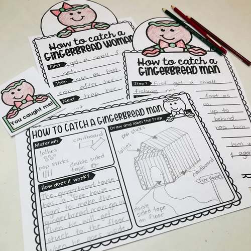 How To Catch A Gingerbread Man | Christmas Writing | STEM Activity ...