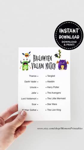14 Halloween Games Bundle, Halloween Games, Halloween Printables