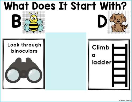 Beginning Sounds Movement Game | Digital Games by Mrs Word Nerd | TPT