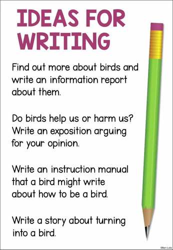 Bird Literacy Activities - Reading, Writing, Vocab, Sentences etc for a ...