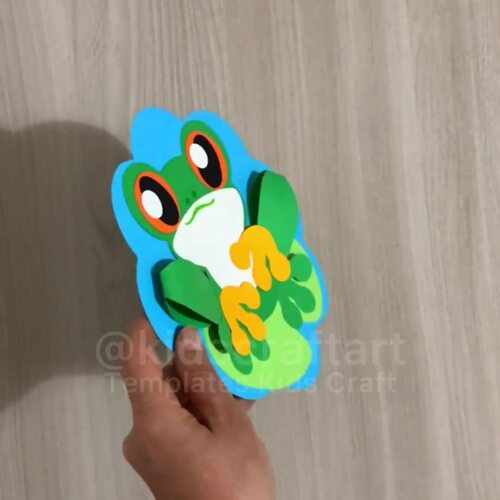 Frog Craft Spring Summer Pond Water Wetland Animal Life Amphibians ...