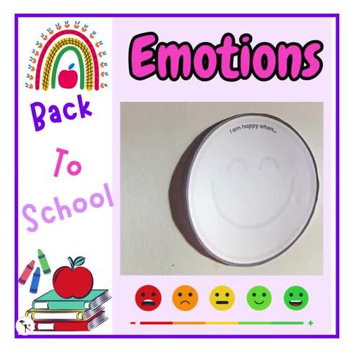 Emoji Emotions Booklet by 123MissPoppins | TPT