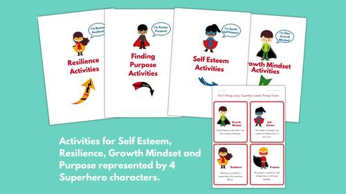 Confidence and Self Esteem Building Workbook | Superhero Themed | TPT