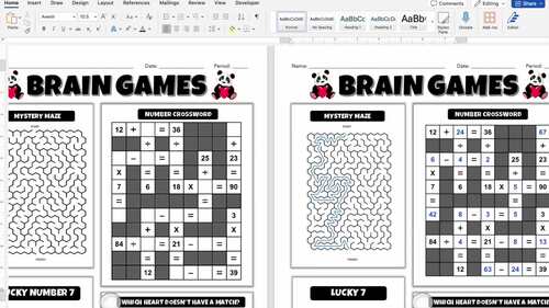 6th/7th/8th Grade Fun Math Worksheets Winter Puzzles Logic | Maze ...