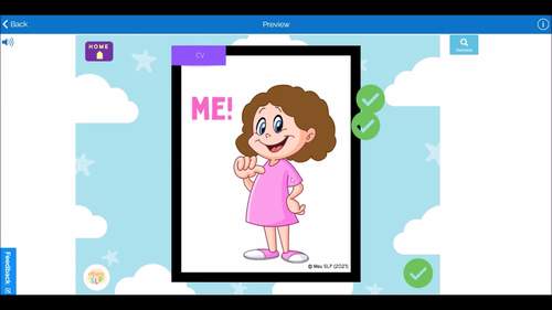 Apraxia Word Kit Articulation: CV syllables Boom Cards™ by Mau SLP