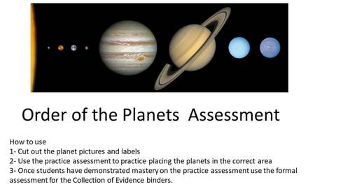 Organization of the Solar System Assessment VAAP ASOL 8S ESS 5b | TPT