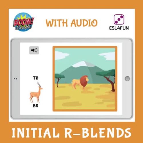 Boom Cards - Initial R-Blends by ESL4FUN | Teachers Pay Teachers