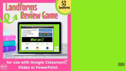 Interactive Landforms Review Game with Google Slides™ and PowerPoint™