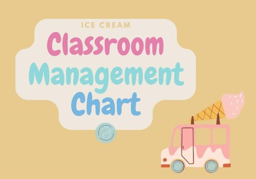 Customisable Classroom Management Chart & Labels - Ice Cream Themed