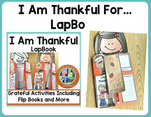 I Am Thankful For Lapbook | Thanksgiving | Gratitude Activity | TpT