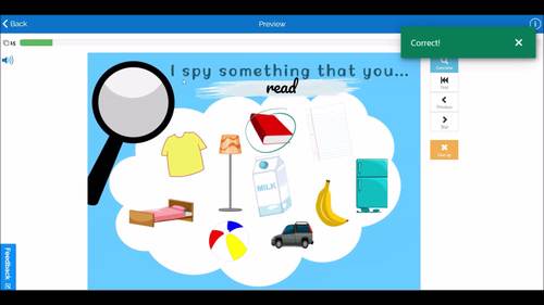 I Spy: Association (Action to Object) Boom Cards™ by Mau SLP | TPT