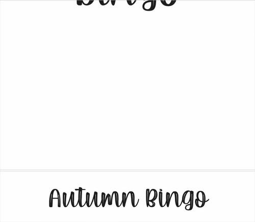 Autumn Bingo Game – Fall Party Activity, 30 Player Cards, 25 calling cards