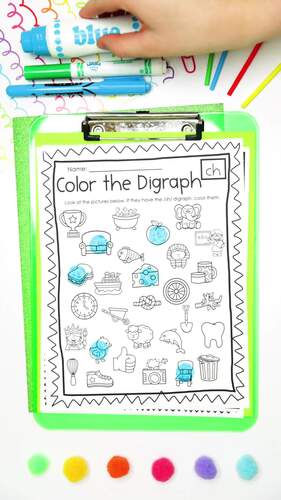 Digraph CH Word Work - Printables & Activities for Literacy Centers