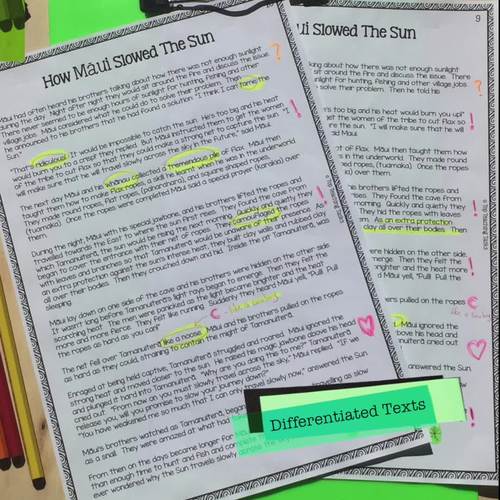 Māori Myths and Legends Traditional Literature Passages and Questions ...