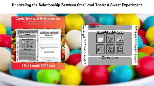 Elementary Science Lab Your Smell & Taste Experiments & Lab Report