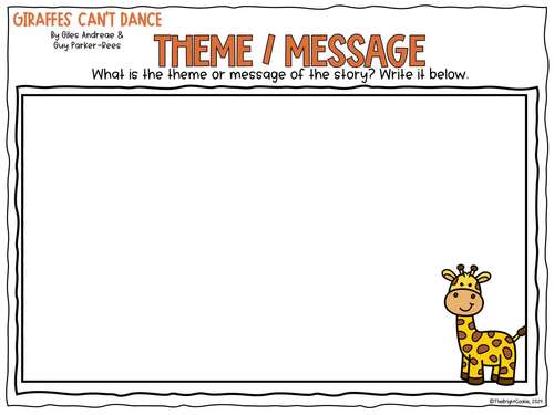 Giraffes Cant Dance Activities | SEL Growth Mindset Activities ...