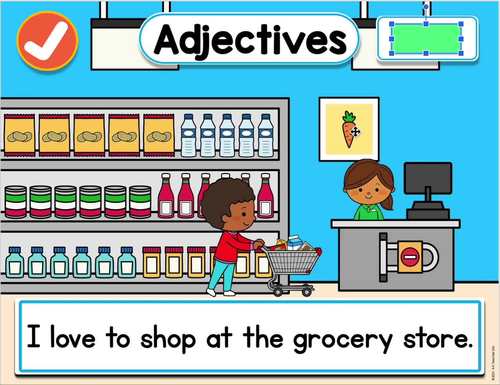 Adjectives Digital Learning Google Seesaw by A Kinderteacher Life