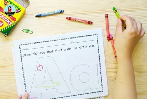 Beginning Sounds Coloring and Drawing Activity by The Joy in Teaching