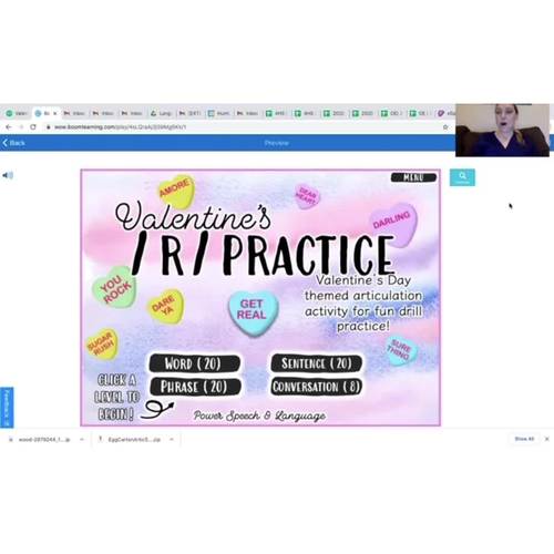 Valentines Day Activities, R Articulation, Boom Cards Speech Therapy ...