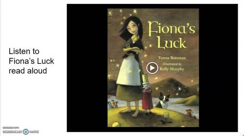 Fiona's Luck Literacy Unit for Special Education PRINT and DIGITAL