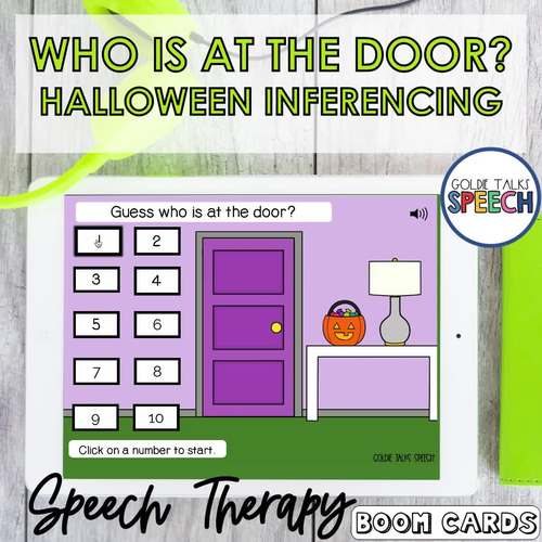 Guess Who's At the Door: Halloween Inferencing Boom Cards by ...