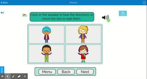 Listening & Auditory Processing with Clothing Boom™ Deck Digital No Print