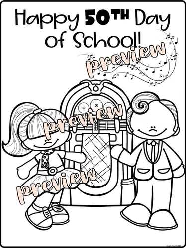 50th Day of School Fun Pack with Math and Literacy Activities by Anh Huynh