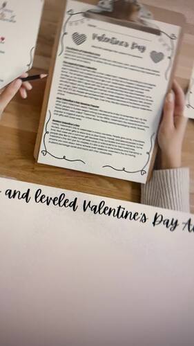 The History of Valentine’s Day Activity (4 Reading Levels) - Inclusive