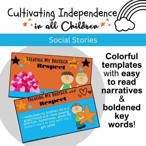 A SOCIAL STORY Treating My Brother with Respect (SEL ACTIVITY) | TPT
