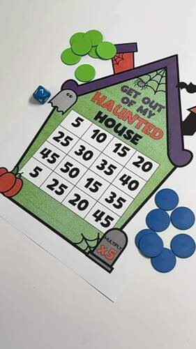 Halloween Multiplication Fact Fluency Dice Game | 1-12 Times Table Practice