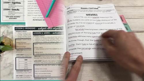 Grammar Notebook Parts of Speech by The Homesick Teacher | TPT