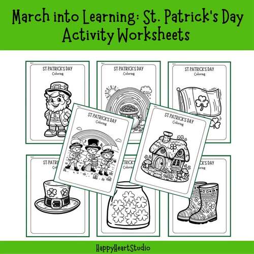 March into Learning: St. Patrick's Day Activity Worksheets, No Prep