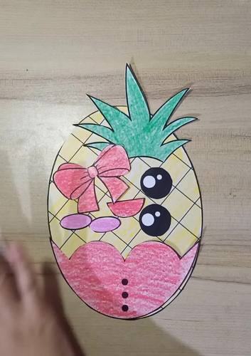 Pineapple Craft End of the Year Activities Summer Color Cut and Paste ...