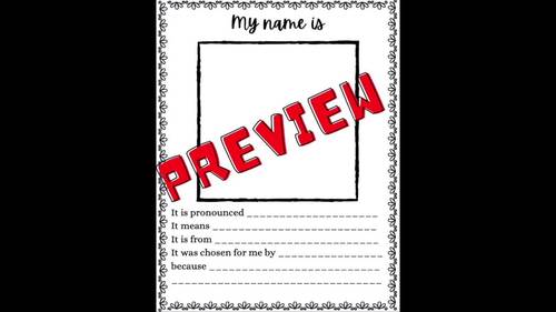 Teach Us Your Name Activity | Beginning of the Year Poster | TPT