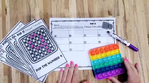 NUMBER 1-10 and 1-20 Formation Fidget Bubble Poppers | Say it, Pop it ...