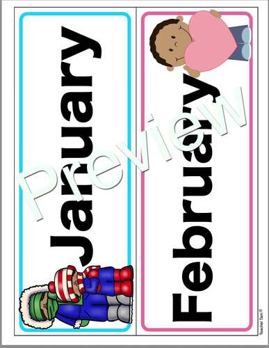 Calendar Numbers BUNDLE for ALL YEAR by Teacher Tam | TPT