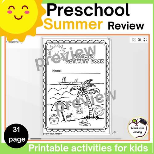 Summer activities book by Learn with Amany | TPT