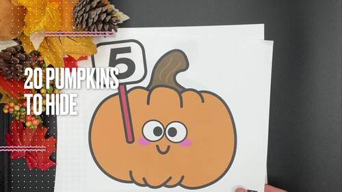 Fall Pumpkin Hide and Seek | Fun Number Activity for Classroom or ...