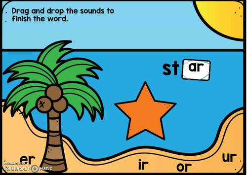 R Controlled Vowels Bossy R Word Building Phonics Boom Cards | TpT