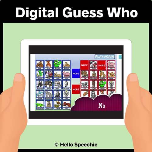 BOOM™ Digital Guess Who Animal Offspring by Hello Speechie | TPT