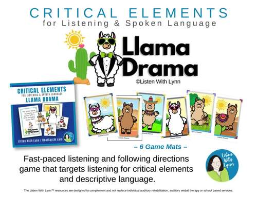 LLAMA DRAMA Listening for Critical Elements Directions DHH by Listen ...