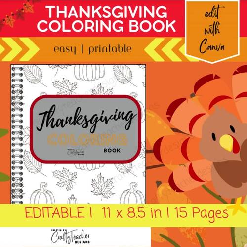 Thanksgiving Coloring Pages | Easy Prep | Fun Day | Holiday |No Mess ...