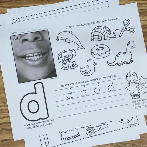 Alphabet Worksheets with Mouth Photos, Alphabet Tracing Printables With ...