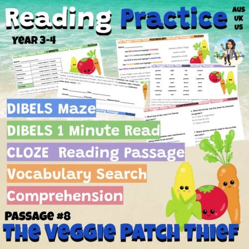Reading Practice - #8 - The Veggie Patch Thief - Fiction - Year 3 & 4 ...